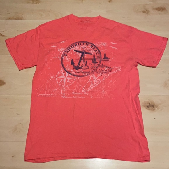 Tops | Rehoboth Beach Map Of Delaware Bay Design Shirt | Poshmark